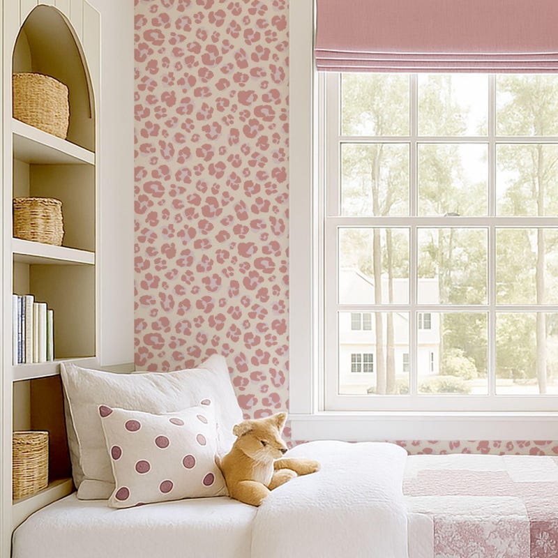 Pink Leopard Wallpaper - Etsy