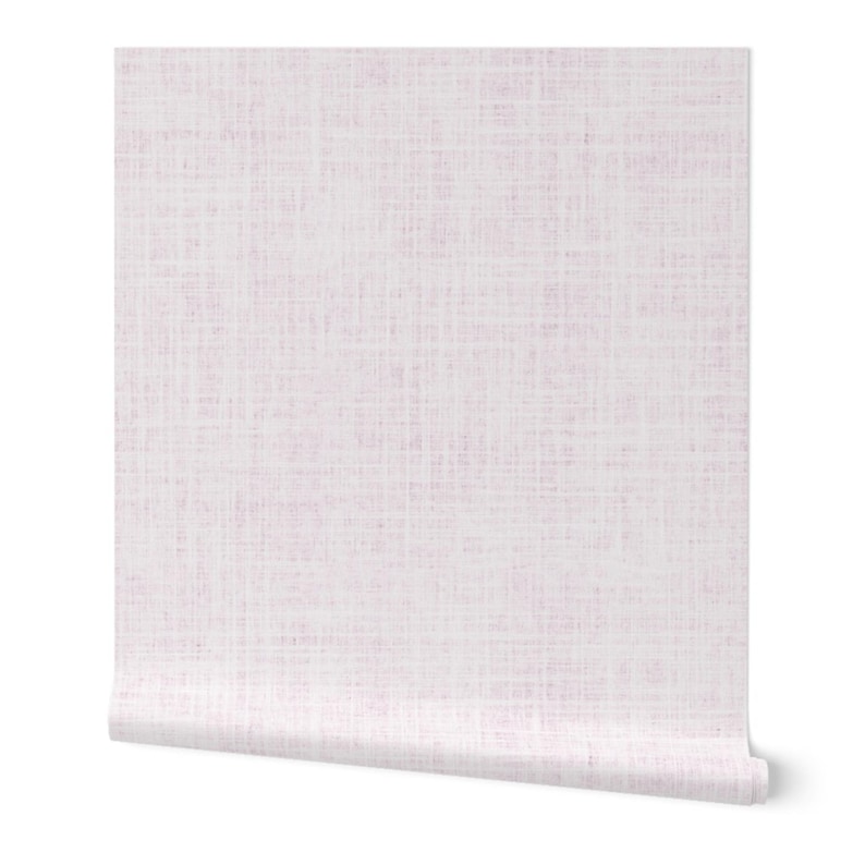 Subtle Purple Linen Wallpaper: Calming Lavender Woven Look - Etsy