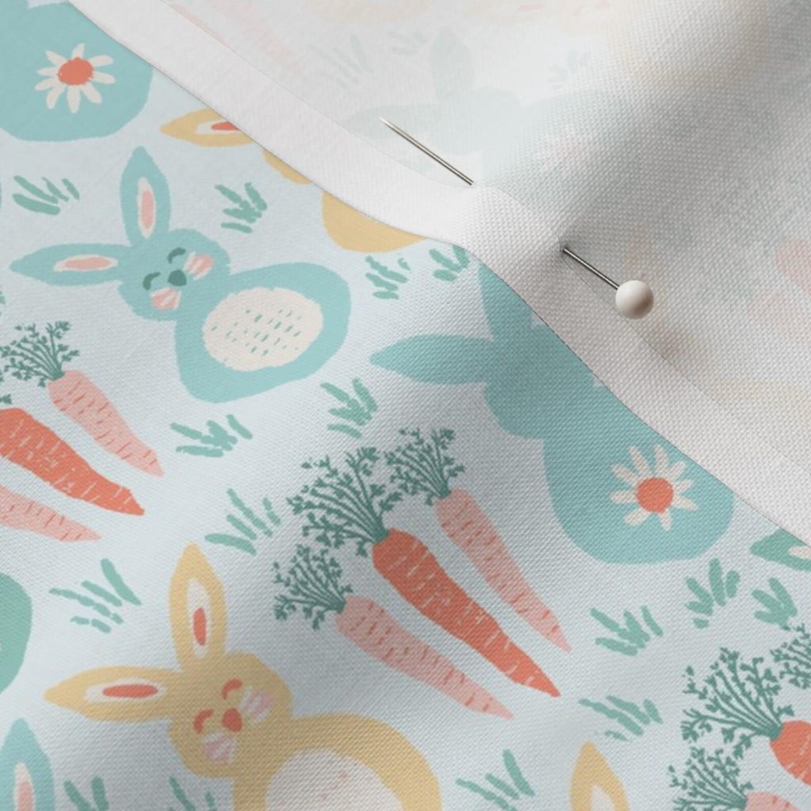 Easter Cotton Fabric by Yard for Quilting Sewing Crafts in Spring ...