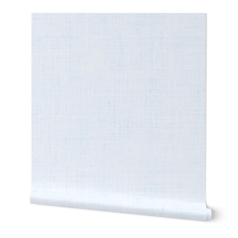 Barely Blue Peel and Stick Wallpaper Subtle Linen Look Texture ...
