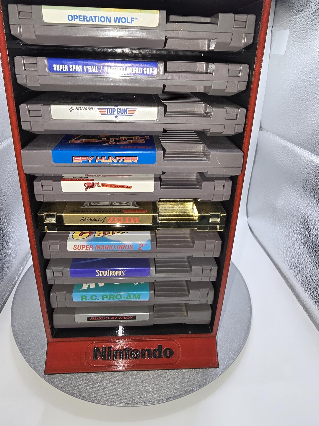 Retro Nintendo NES Cartridge Organizer – Classic Game Storage Rack - Etsy