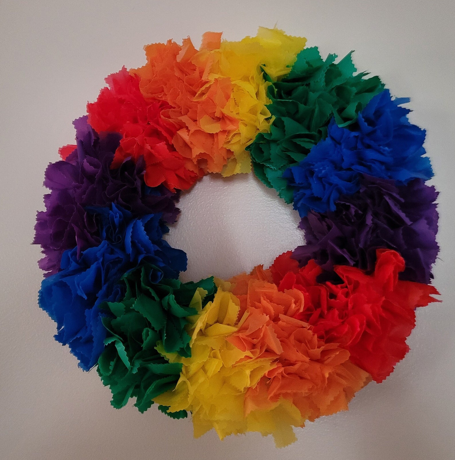 Rainbow Wreath - Etsy