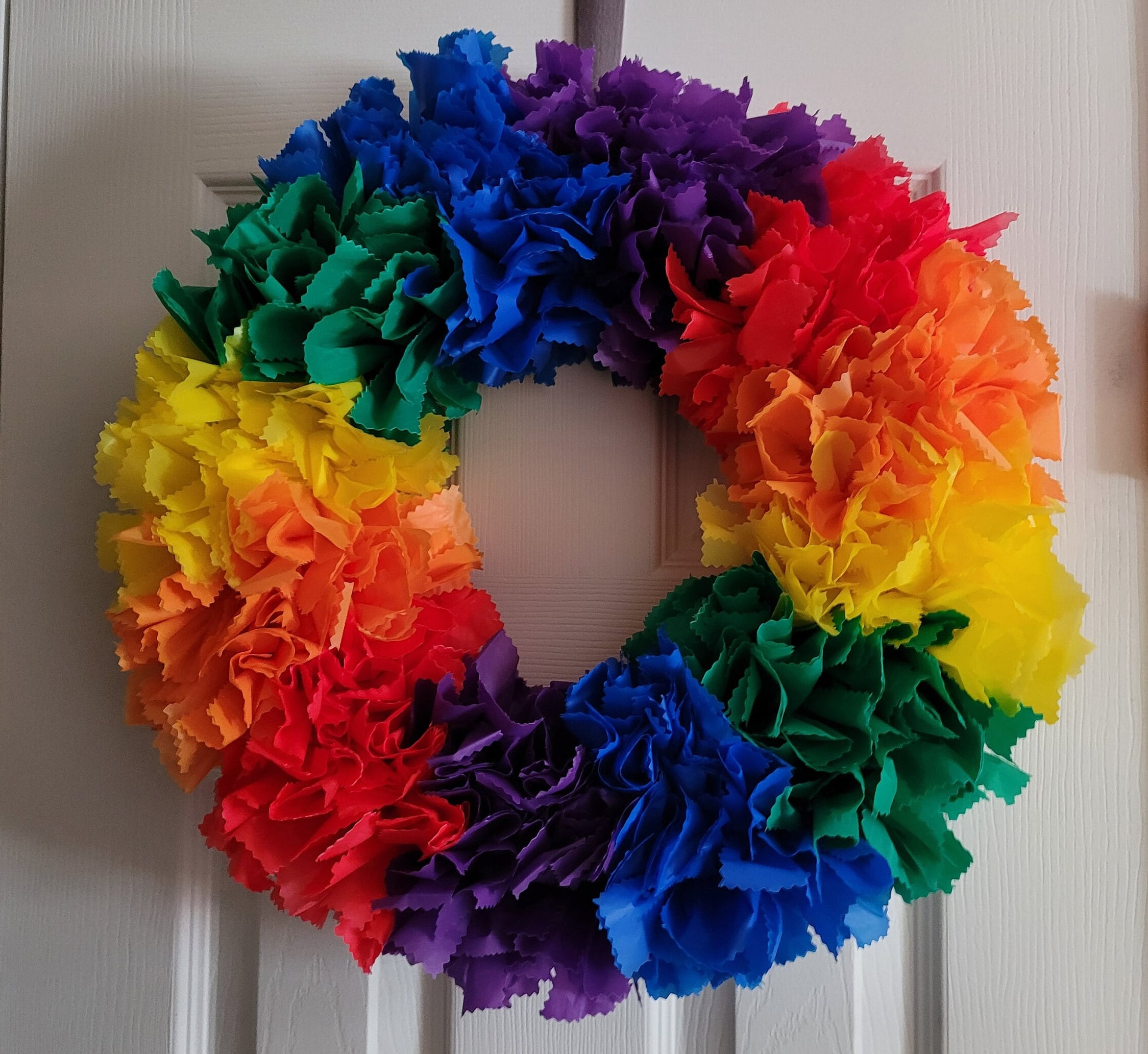 Rainbow Wreath - Etsy