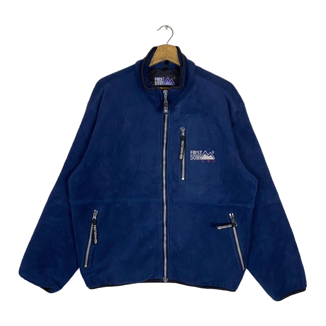 Vintage First Down USA Full Zipper Fleece Jacket - Etsy