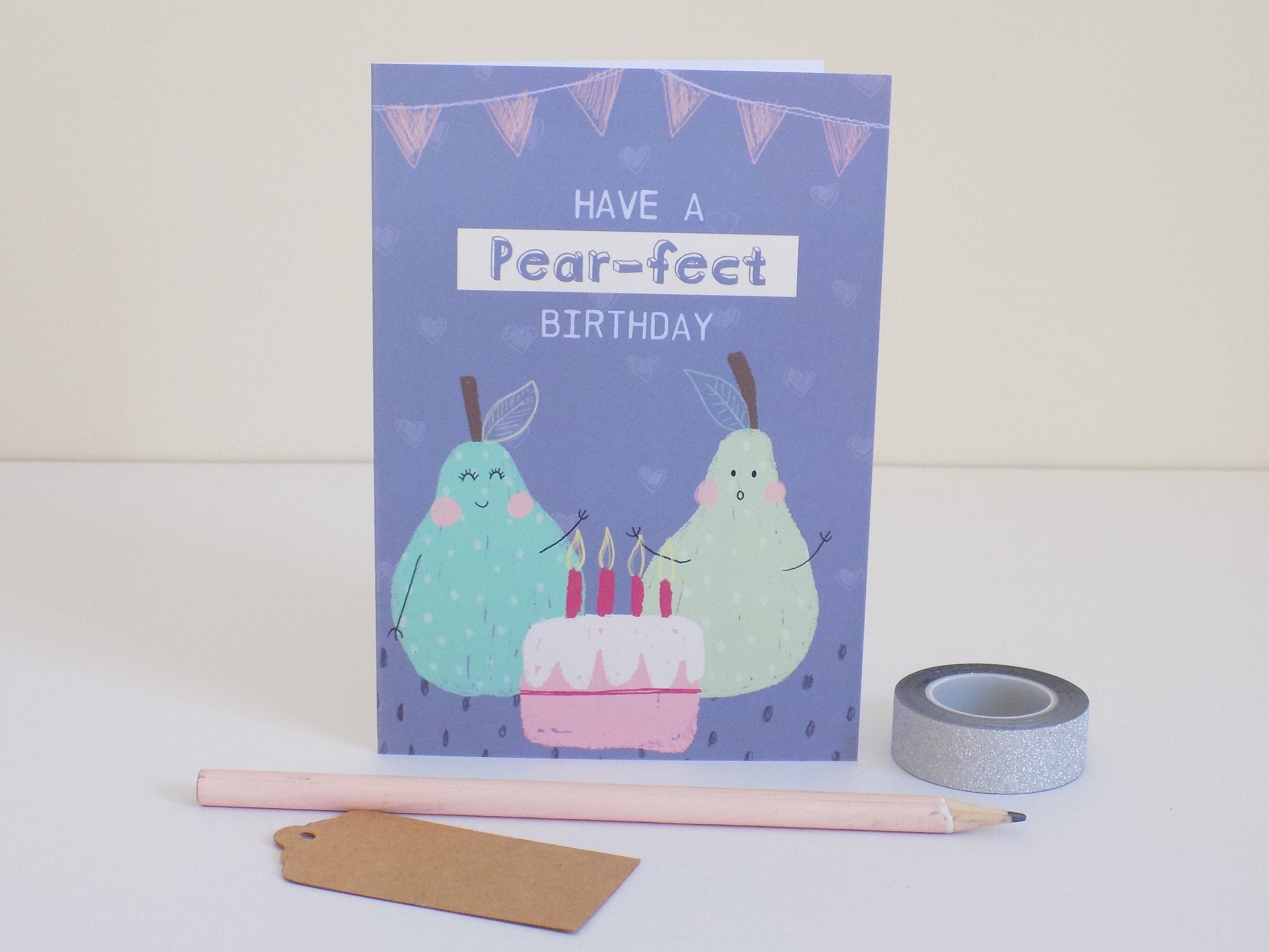 Have A Pear-fect Birthday Card | Etsy