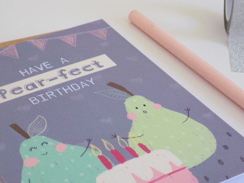 Have A Pear-fect Birthday Card | Etsy