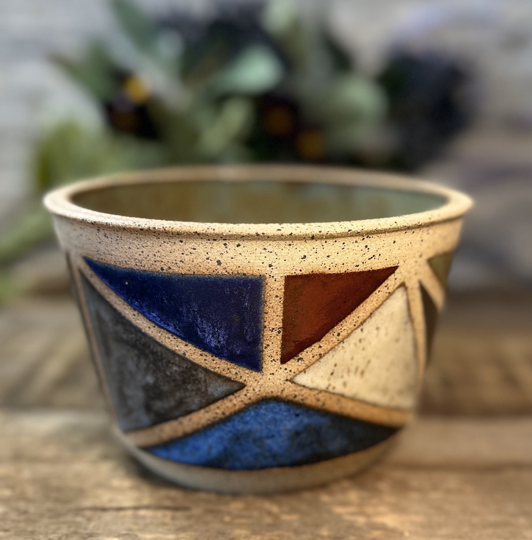 Handmade Stoneware Ceramic Bowl, Decorative Speckled Clay, Medium - Etsy