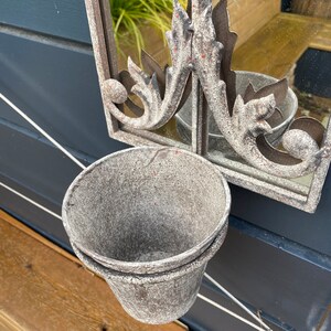 Gothic Style Metal Mirrored Wall Planter With Pot - Etsy UK