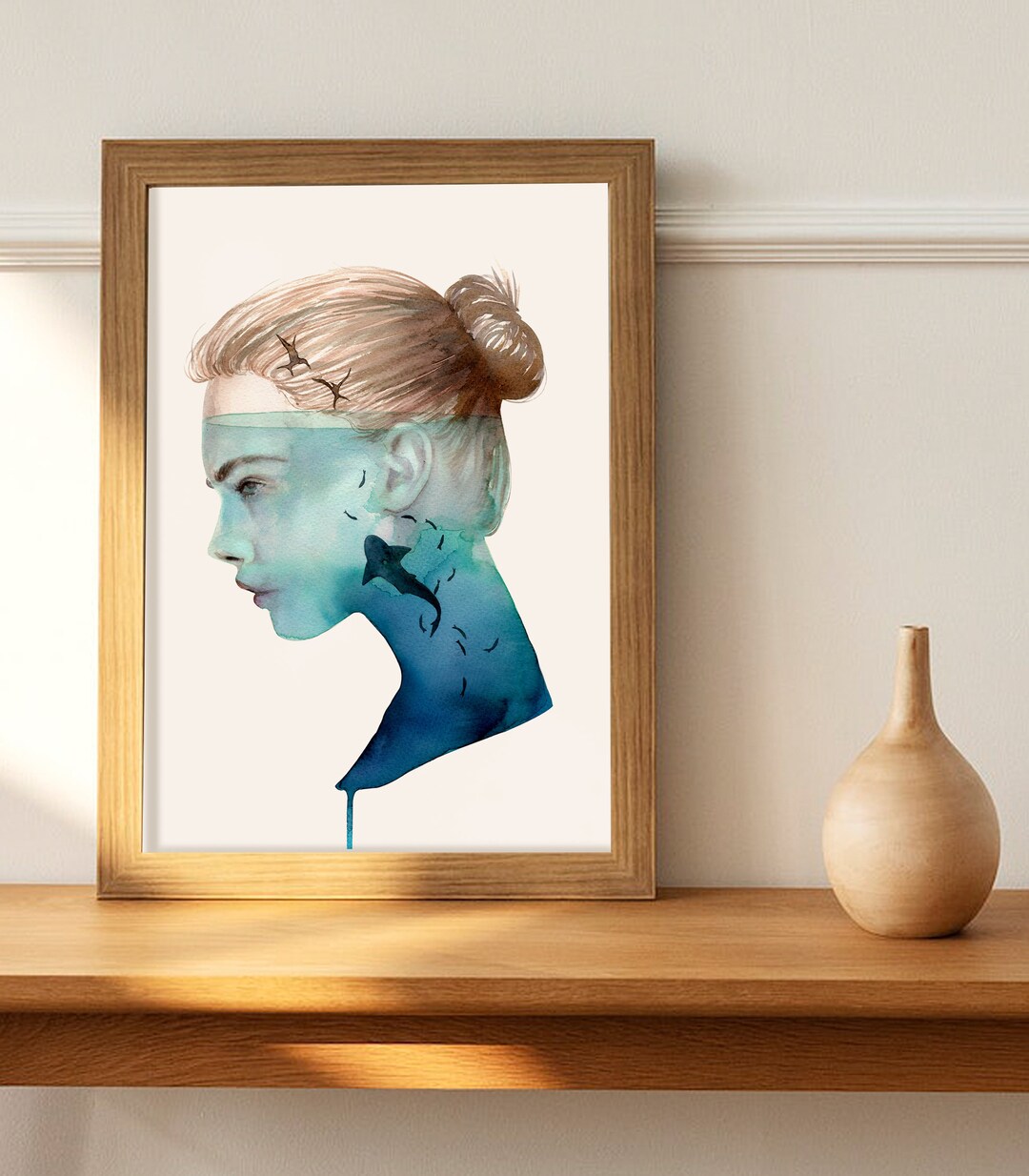 Deep Watercolour Illustration - A4, A4 or A3 Fine Art Print - Etsy