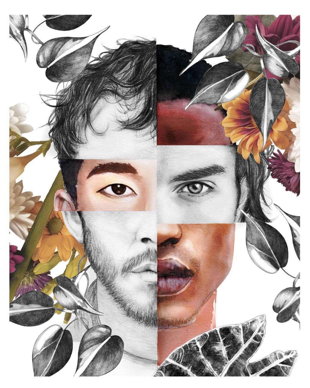 Beauty Has No Colour Print A4 A3 or A2 Collage Art | Etsy UK