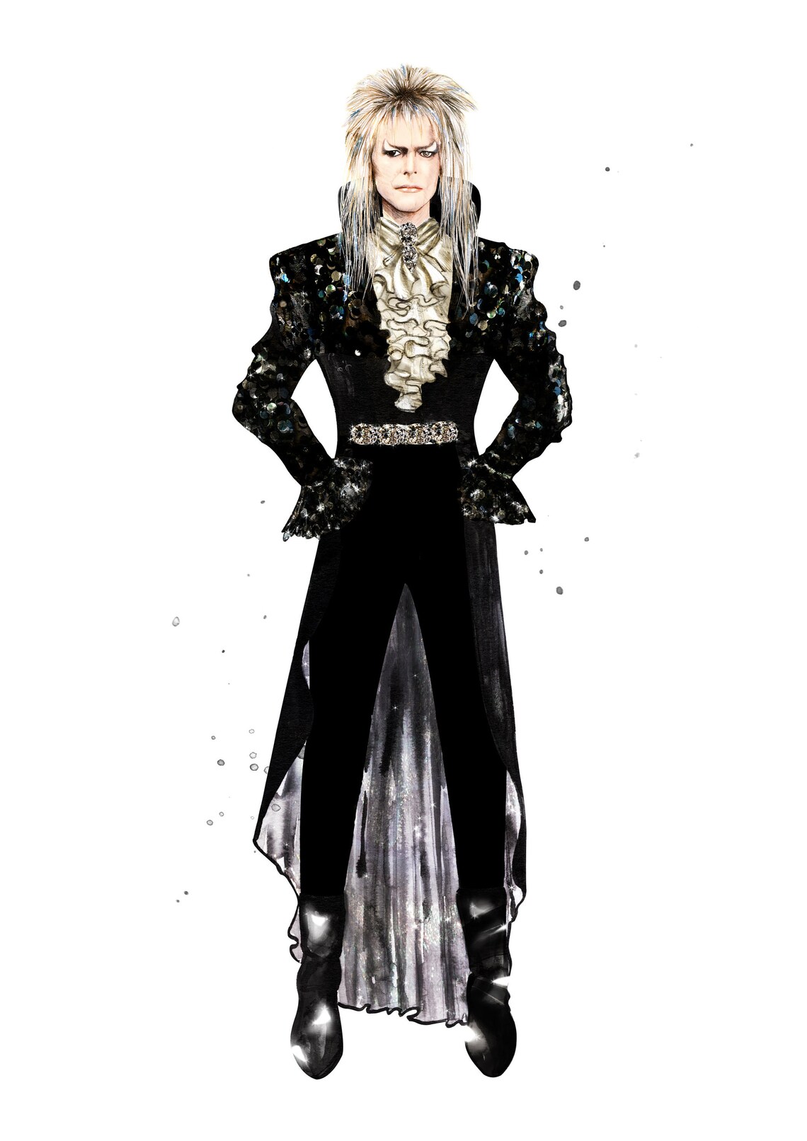 Jareth From Labyrinth Print 3 Size Options the Goblin King - Etsy UK