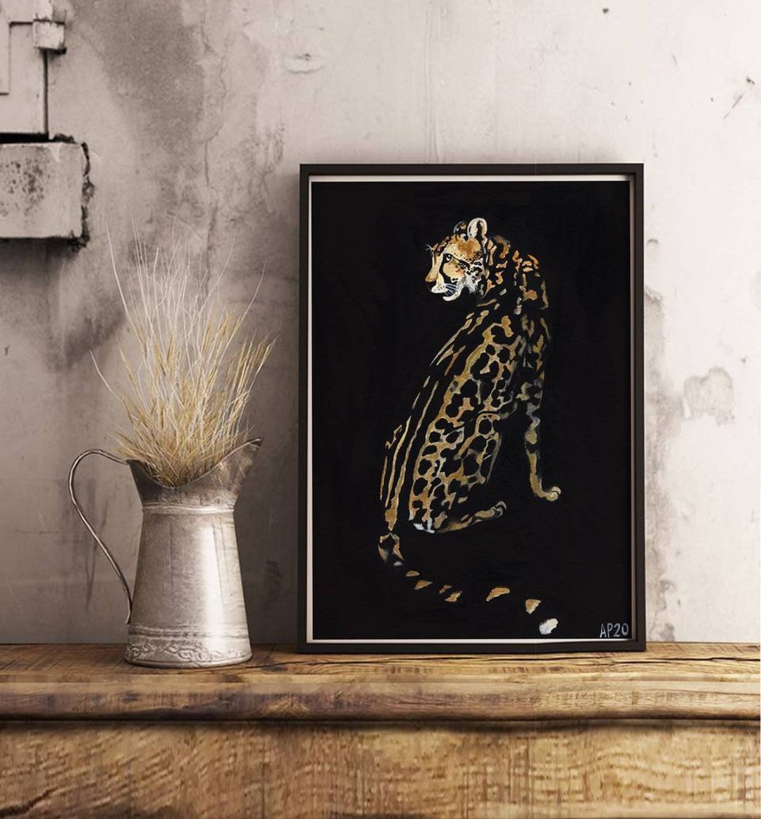 Cheetah Art Print, Leopard, Big Cat, African Wildlife, Safari, Spotted ...