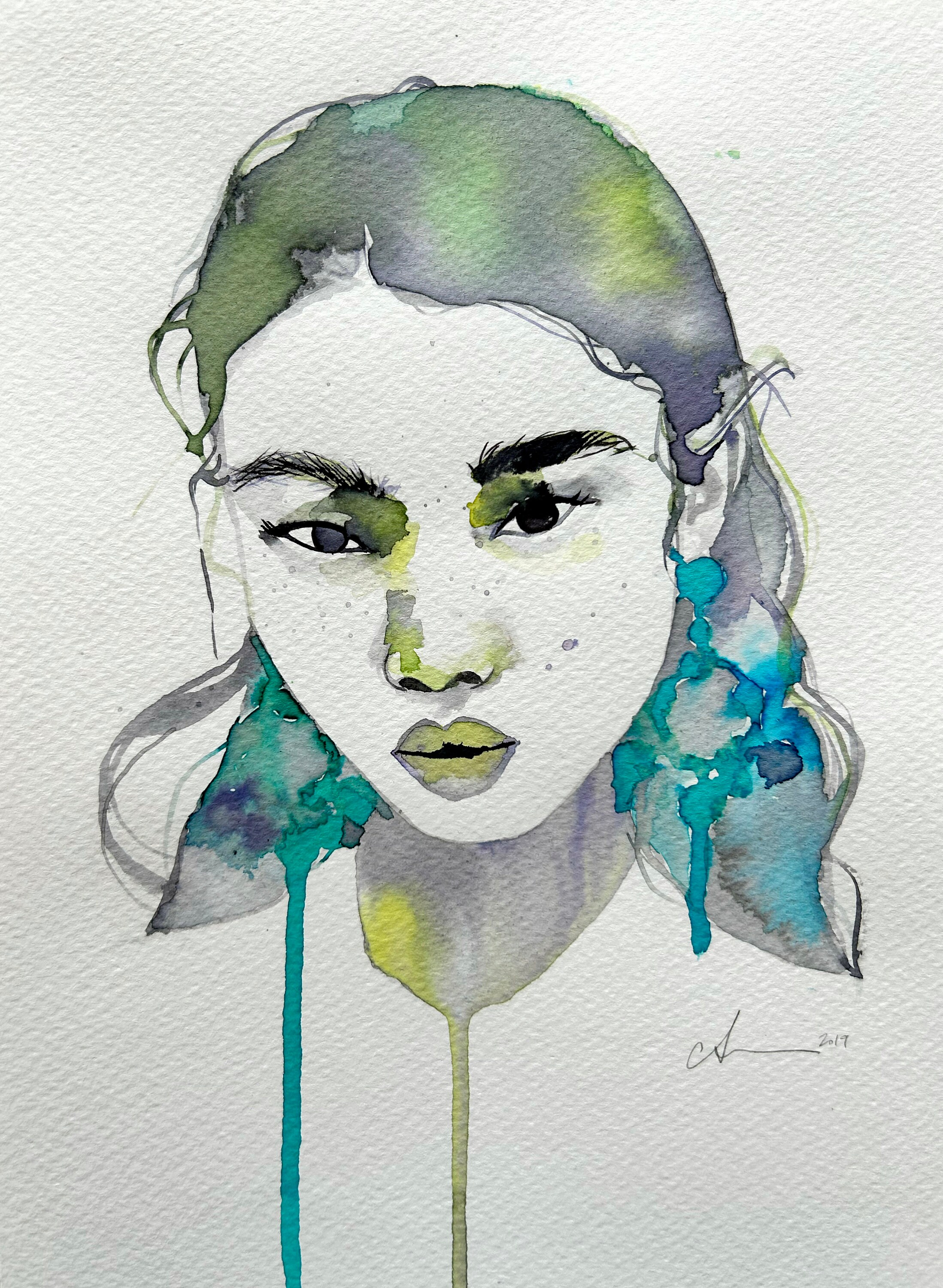 Tumblr Watercolour Face