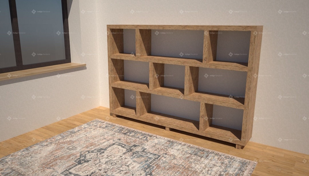 Easy Scaffold Board Tall Foot Shelf Unit Building Plans. Furniture ...