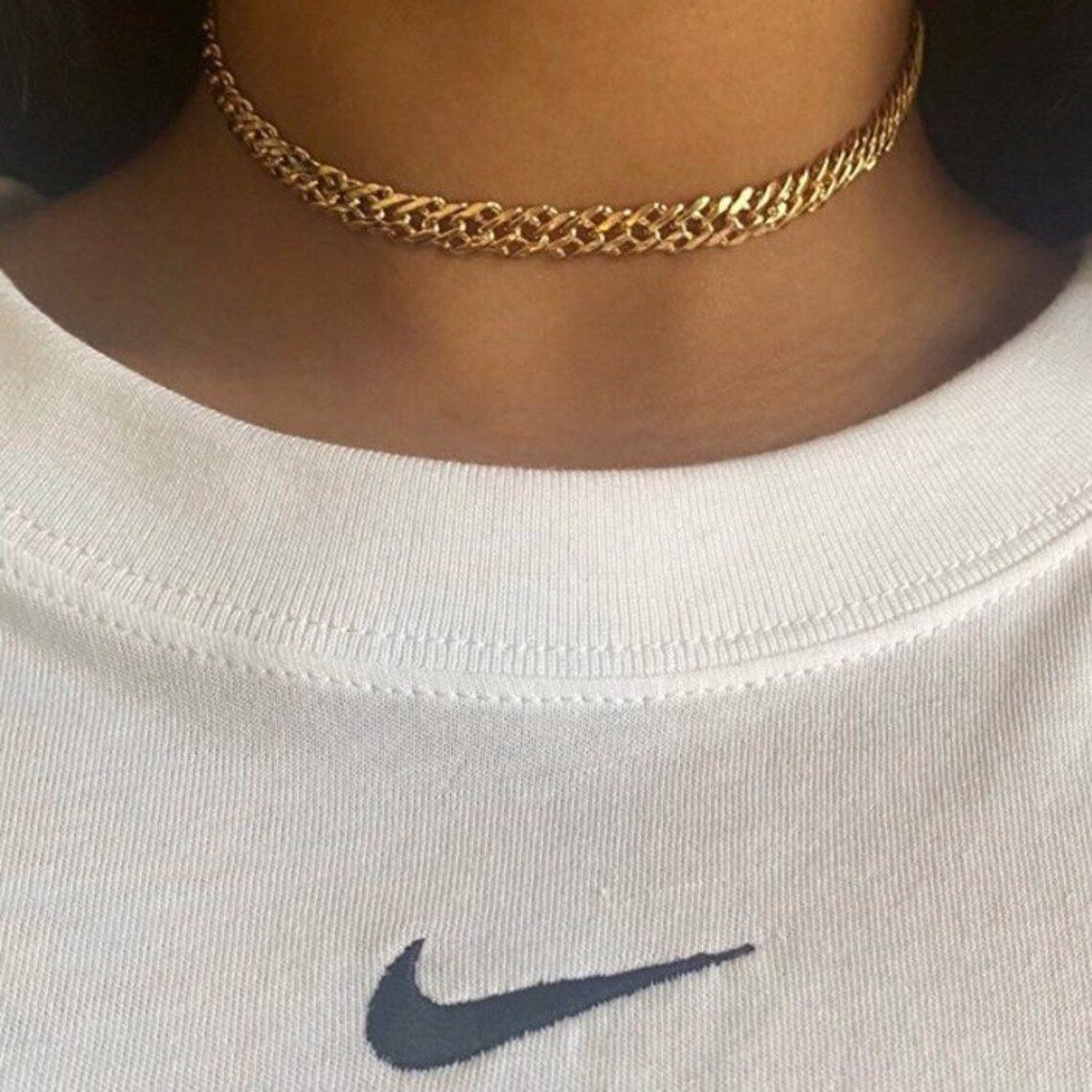 Decorative Chain Necklace Tarnish Resistant Gold Chain 18K - Etsy