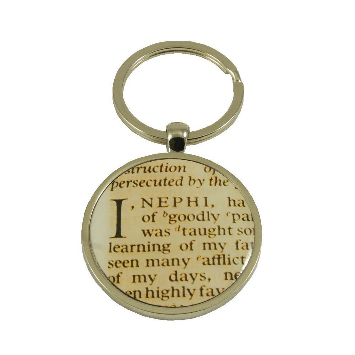 Latter-day Saint Book of Mormon Key Chain i Nephi - Etsy
