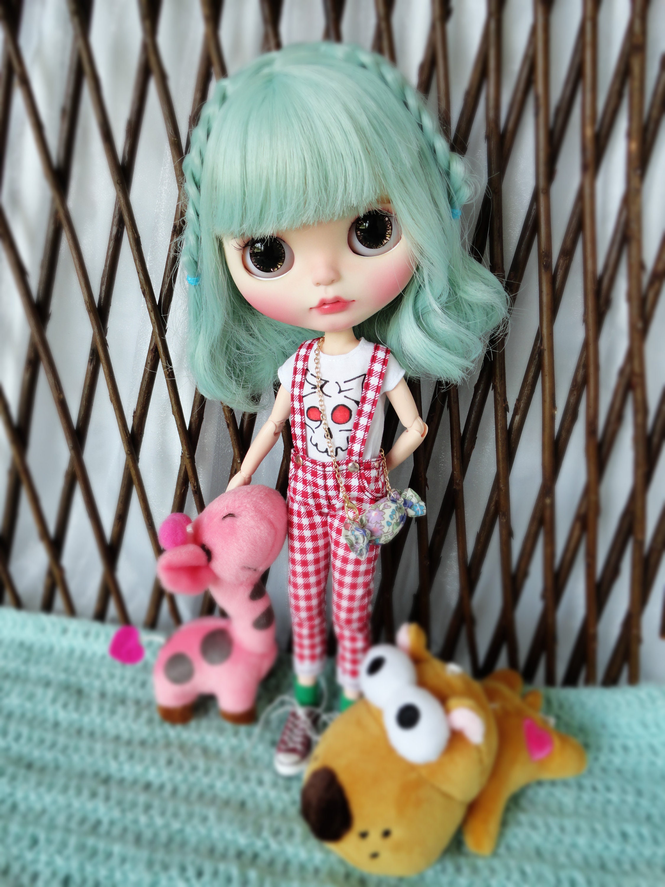 neo blythe grab bag one sixth scale doll Green doll clothes Toys Doll ...
