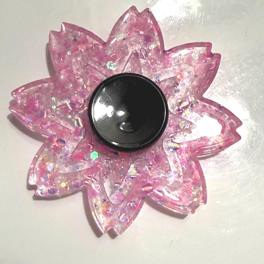 Pink Glow in the Dark Fidget Spinner - Etsy