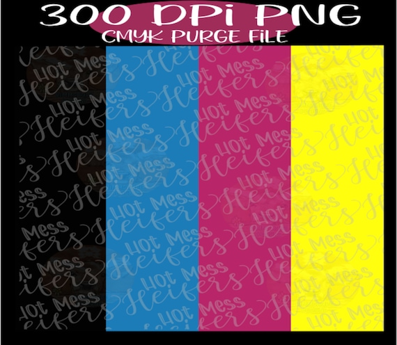 CMYK Purge File Sublimation Waterslide Decal Transfer - Etsy