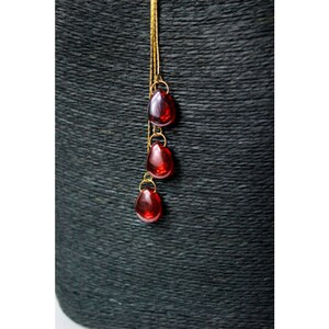 Ruby Necklace Backdrop Red Gold Jewelry for Girlfriend Birthday Gifts ...