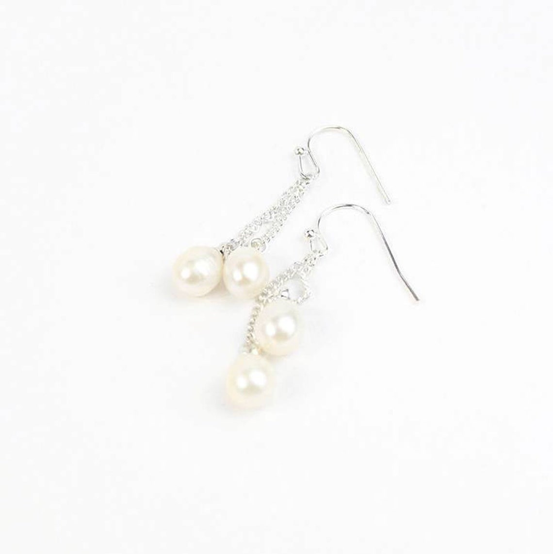 Freshwater Pearl Earrings Sterling Silver Prom Earrings - Etsy