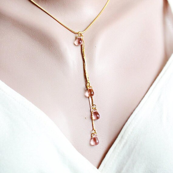 Light Pink Bridal Necklace Summer Wedding Pink Jewelry Sale - Etsy