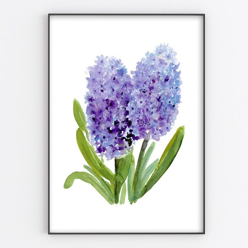 Abstract Purple Flower Print Instant Download Art DIY - Etsy