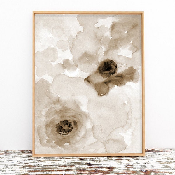 Sepia Flower - Etsy