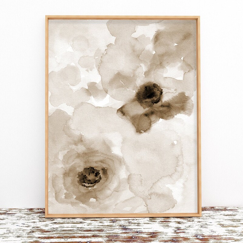 Sepia Flower - Etsy