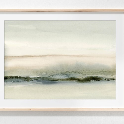 Large Landscape Printable Wall Art Neutral Abstract Landscape - Etsy