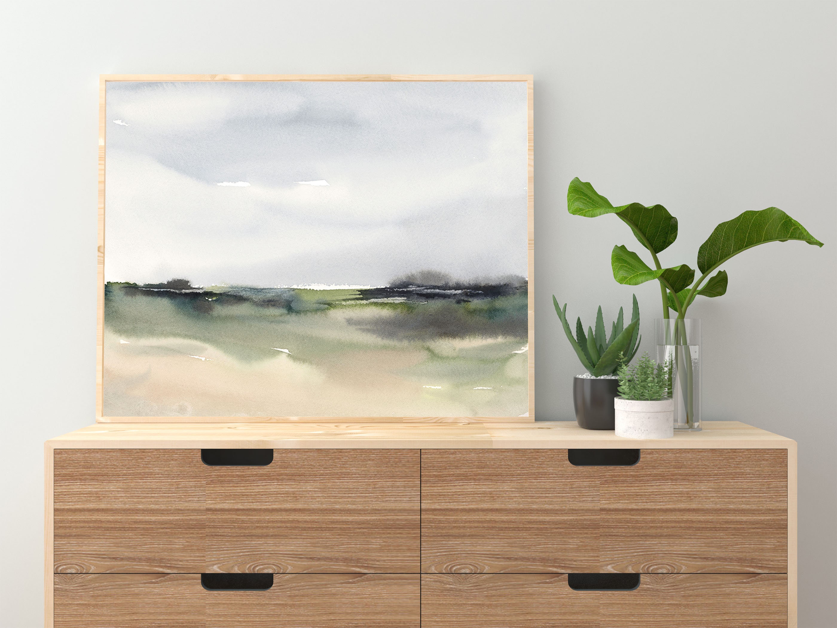 Large Printable Wall Art Neutral Landscape Peaceful Serene - Etsy