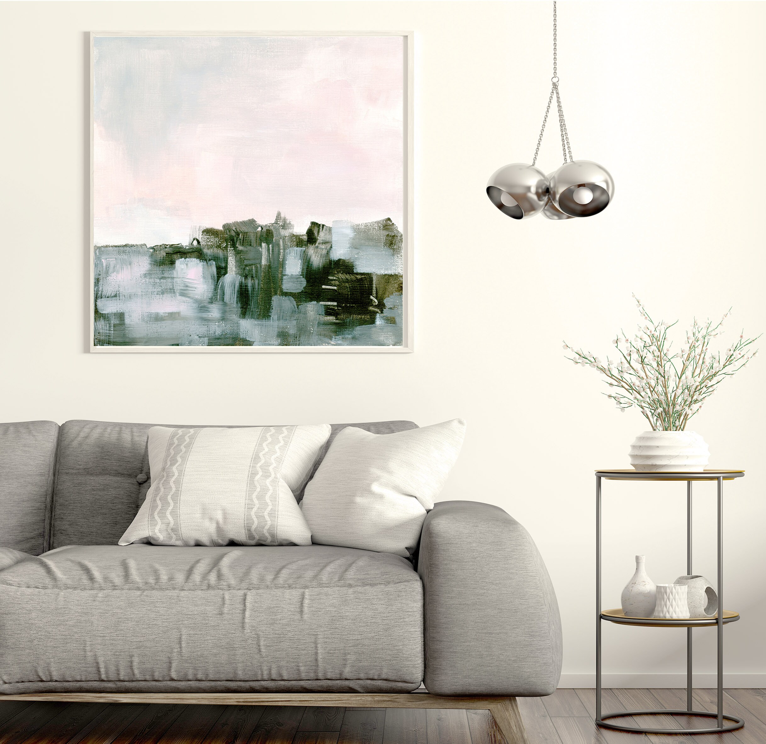 Large Abstract Landscape Wall Art Printable Instant Digital | Etsy