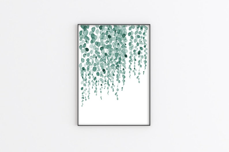 Pearl Plant Print Leaf Print Botanical Wall Art Printable - Etsy