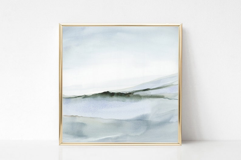 Abstract Landscape Print Set of 3 Printable Wall Art Downloadable ...