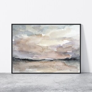 Neutral Abstract Landscape Print Instant Download DIY Printable Wall ...