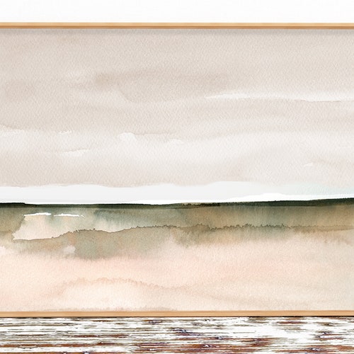 Large Abstract Neutral Landscape Printable Wall Art - Etsy