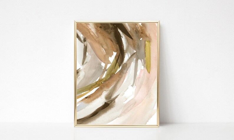 Abstract Print Neutral Wall Art Print Printable Instant - Etsy