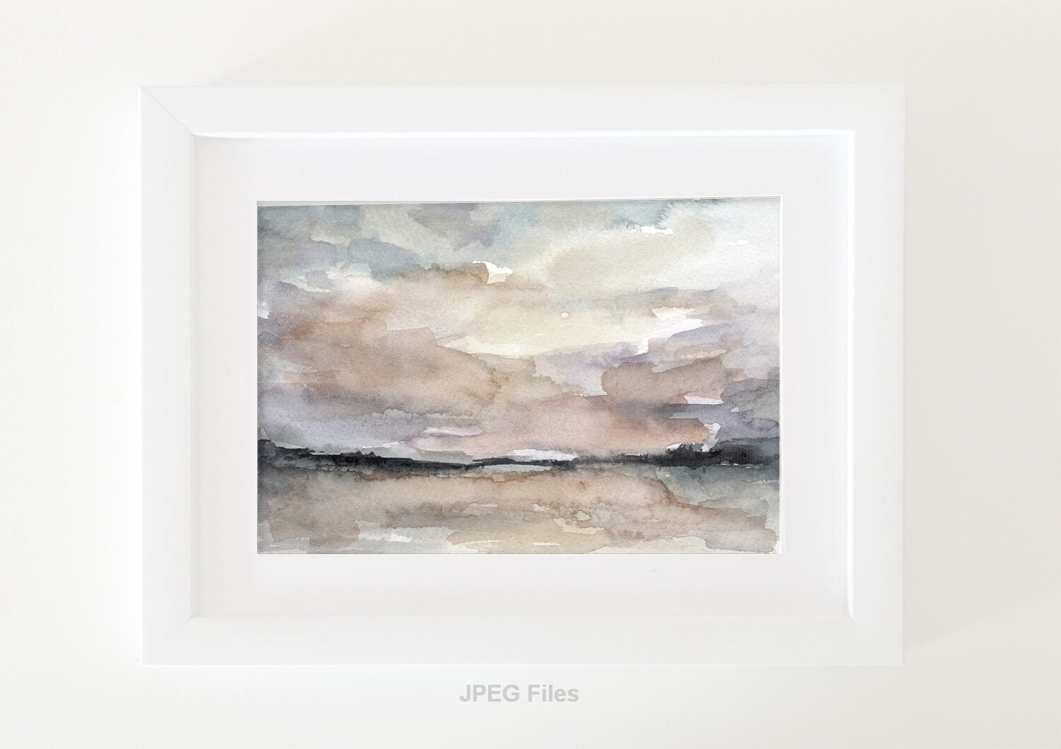 Neutral Abstract Landscape Print Instant Download DIY Printable Wall ...