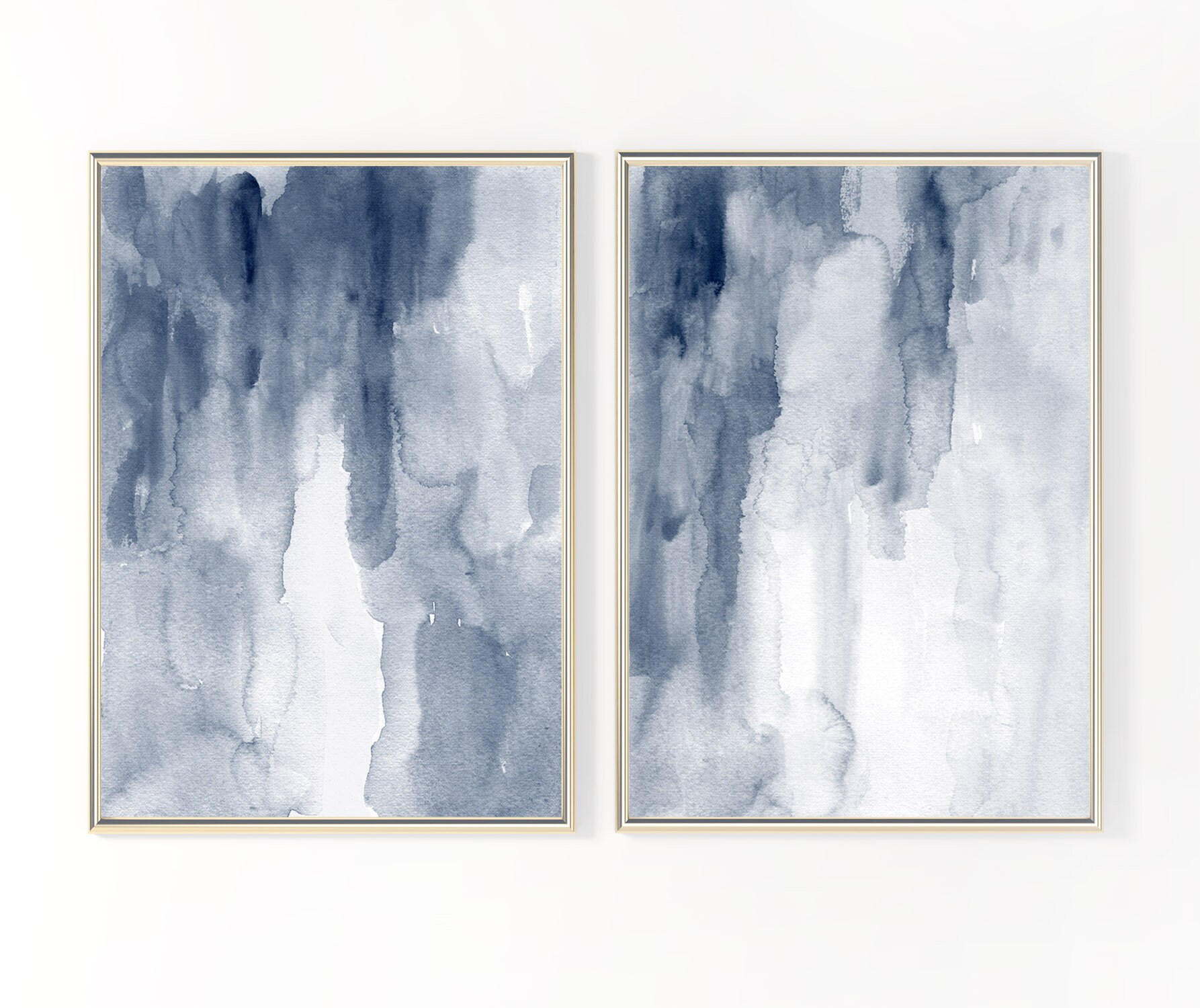 Abstract Wall Art Blue Print Instant Download DIY Printable - Etsy