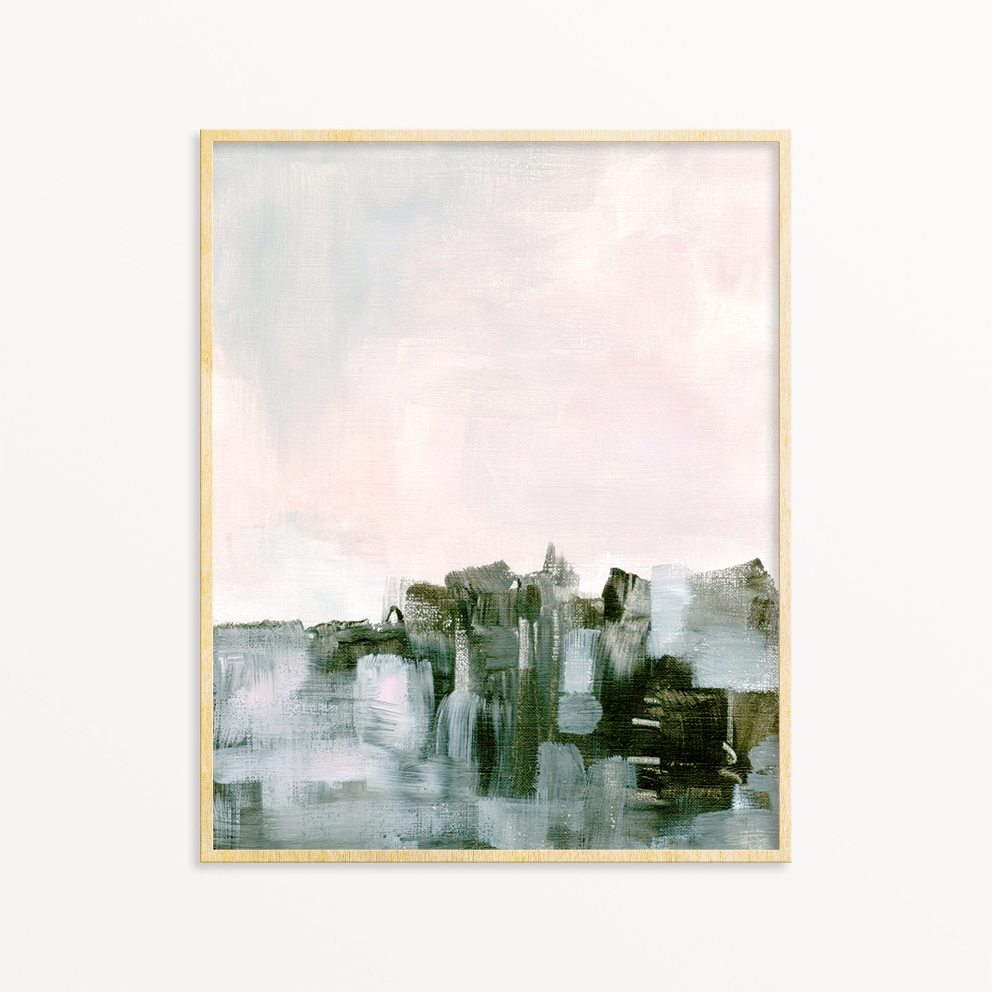 Large Abstract Landscape Wall Art Printable Instant Digital | Etsy