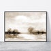 Sepia Landscape Print Minimal Abstract Landscape Printable - Etsy