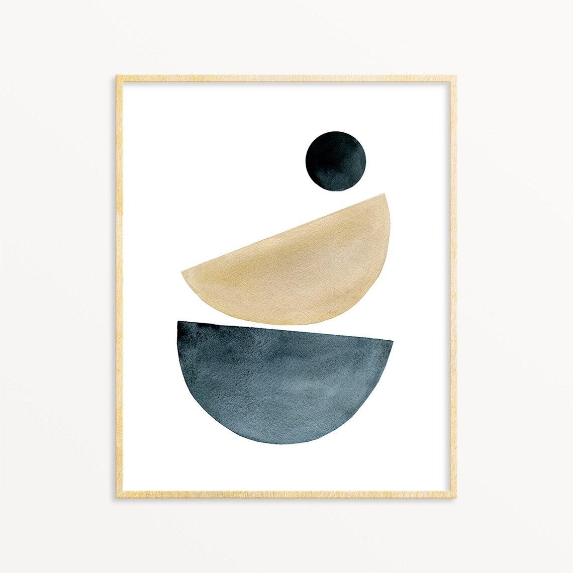 Neutral Geometric Abstract Wall Art Print instant Download DIY | Etsy