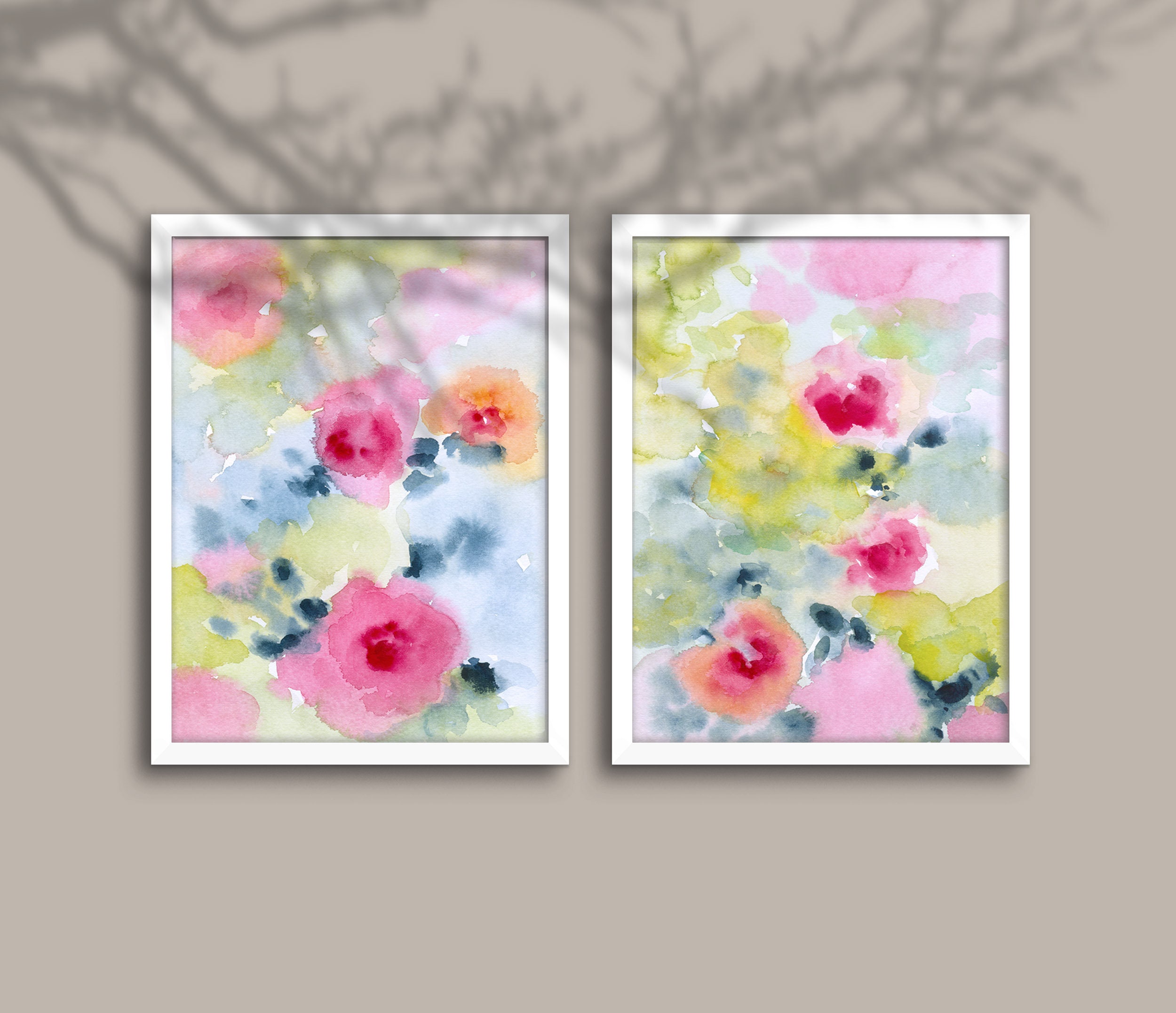 Flower Wall Art Printable Instant Download DIY Print Abstract - Etsy