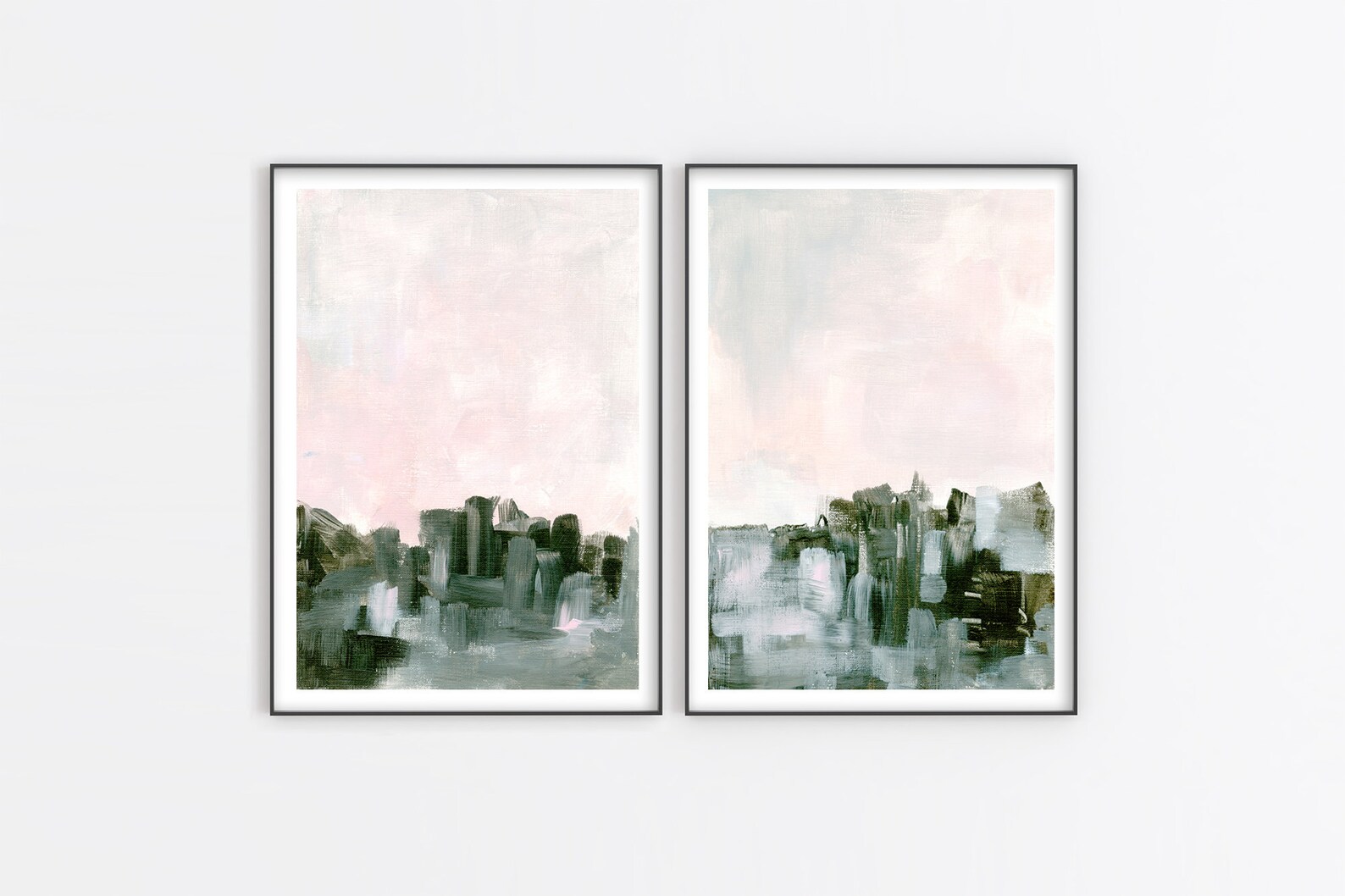 Abstract Landscape Wall Art Set Printable Digital Download DIY - Etsy