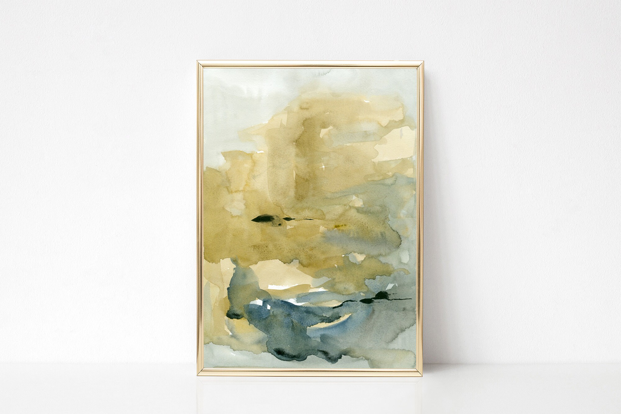 Neutral Abstract Wall Art Print Printable Instant Digital | Etsy