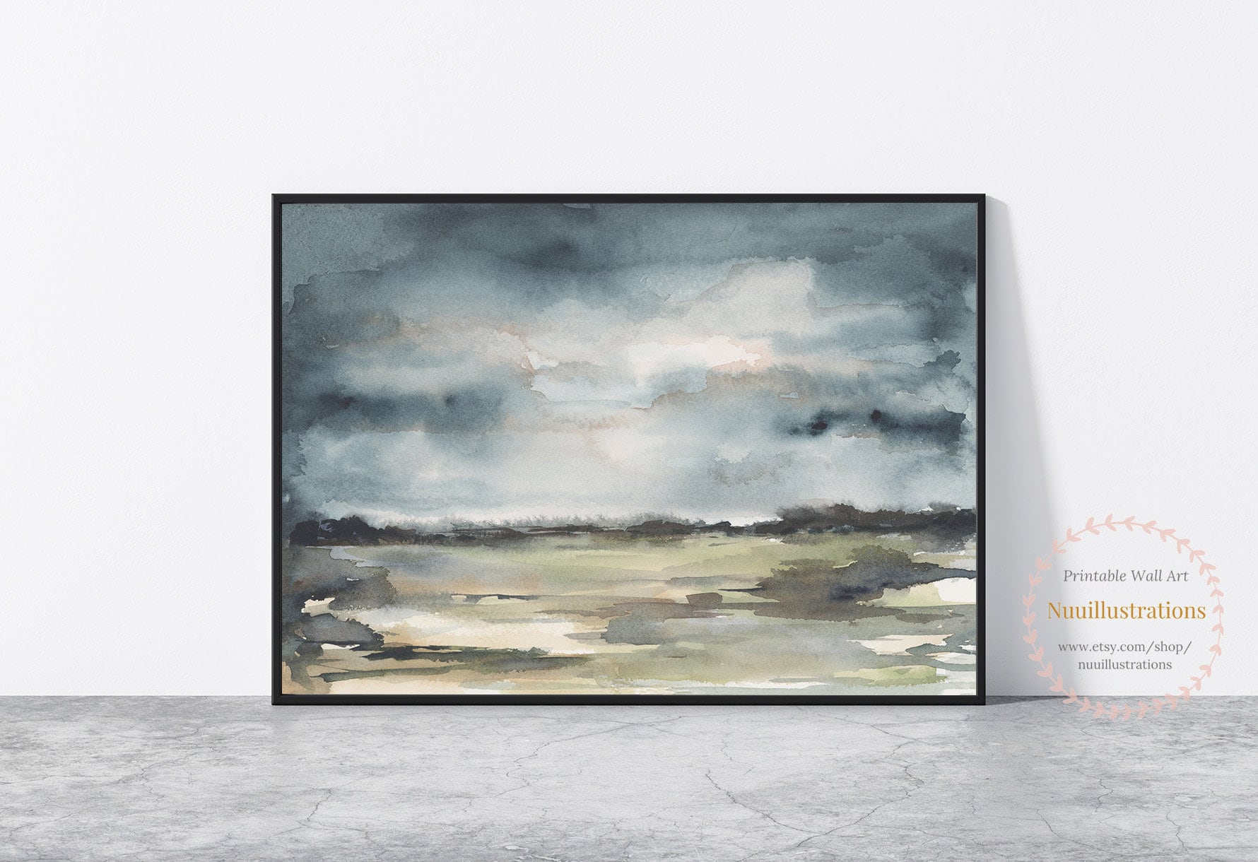 Neutral Landscape Print Minimal Abstract Landscape Instant - Etsy