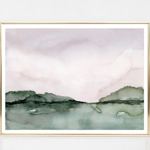 Abstract Landscape Print Set of 4 Printable Wall Art - Etsy