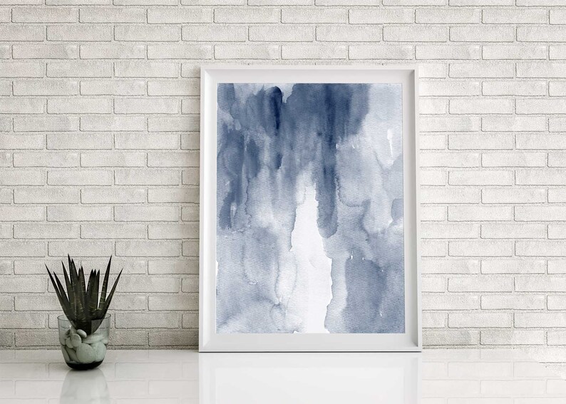 Abstract Wall Art Blue Print instant Download DIY Printable | Etsy