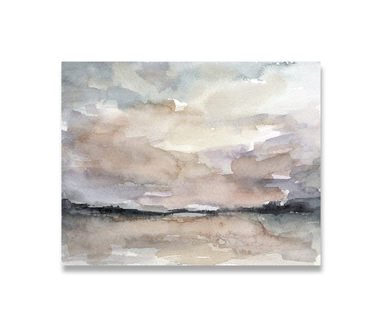 Neutral Abstract Landscape Print Instant Download DIY Printable Wall ...