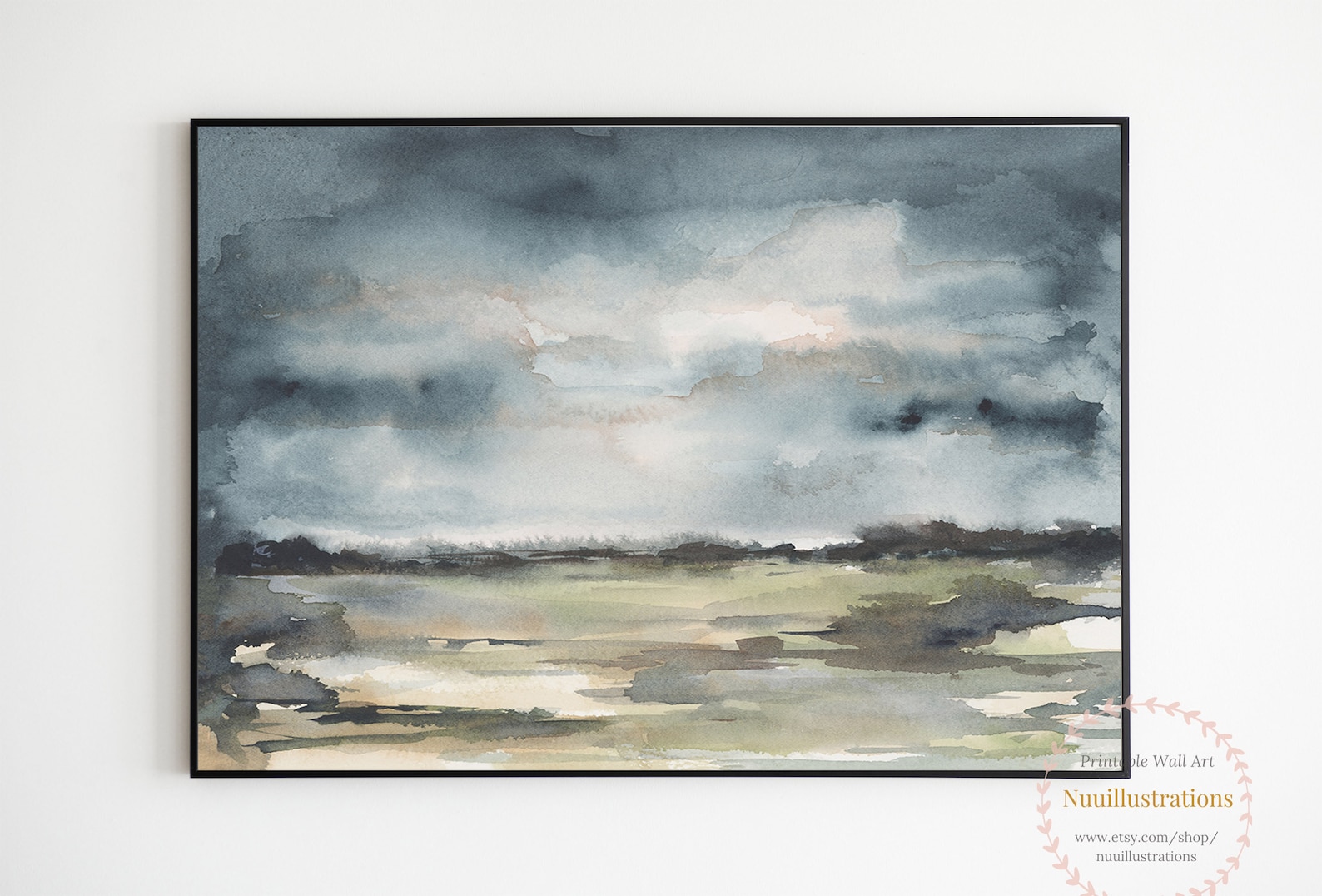 Neutral Landscape Print Minimal Abstract Landscape Instant - Etsy